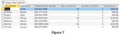 You need to design and implement the database using Microsoft Access